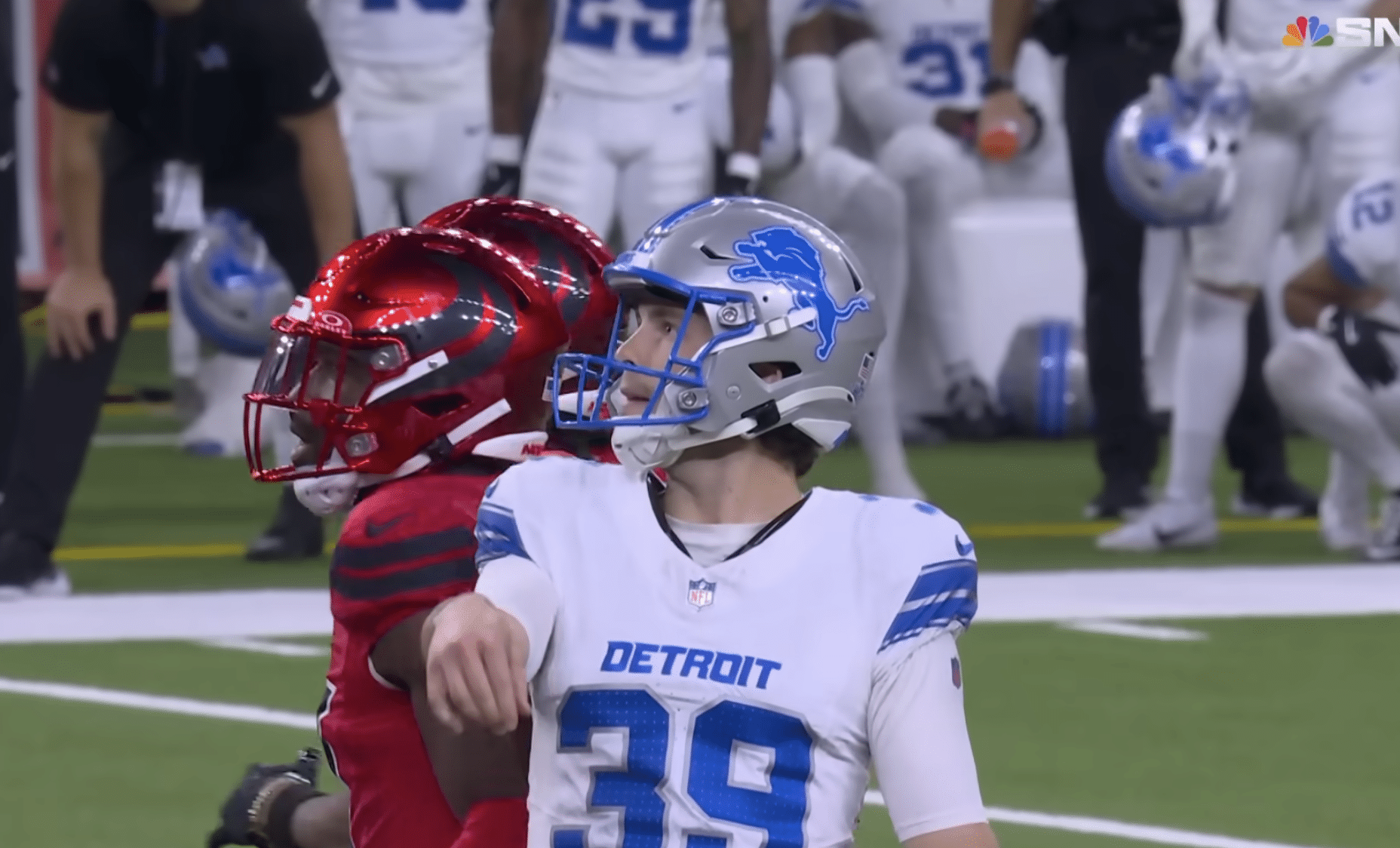 Dan Miller's Call of Jake Bates Drilling Game-Winning Kick for Lions ...