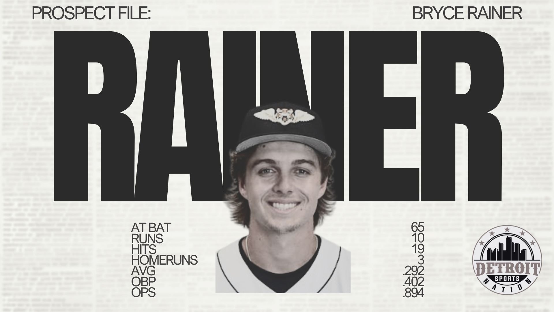 Tigers Prospect File: Bryce Rainer, SS — Exit-Velo Thunder at 19 ...