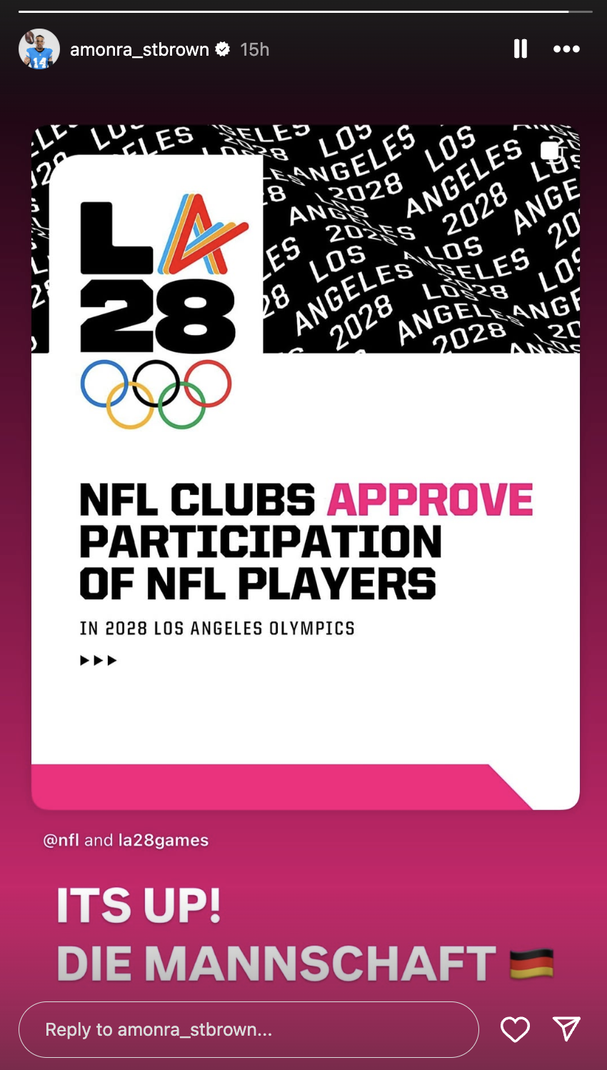 Amon-Ra St. Brown’s Instagram Post Suggests Olympic Team Choice ...