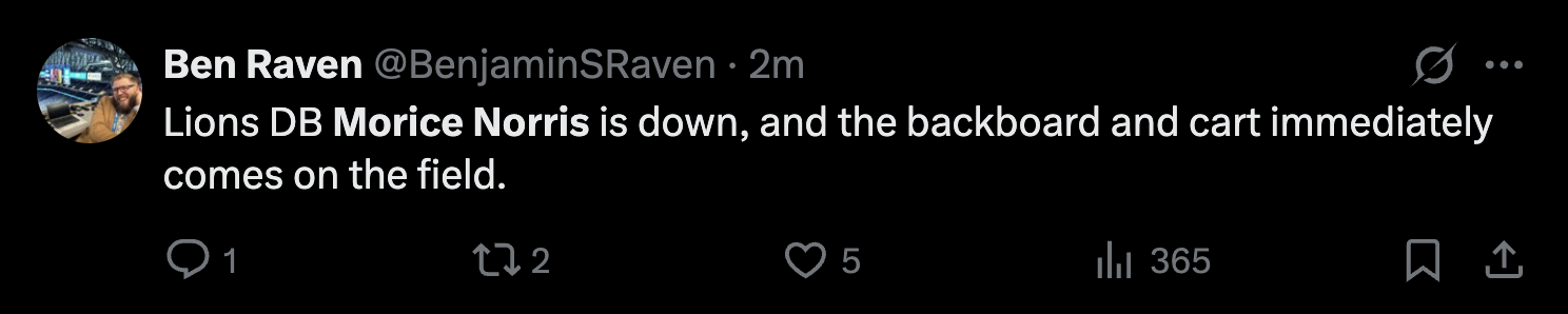 Detroit Lions DB Morice Norris Suffers Heartbreaking Injury Against Falcons - Detroit Sports Nation