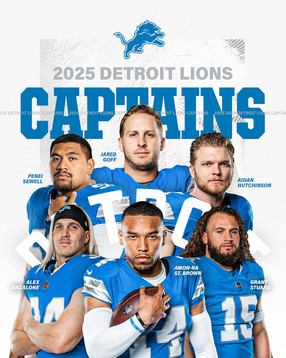 Detroit Lions Reveals Captains for 2025 Season - Detroit Sports Nation
