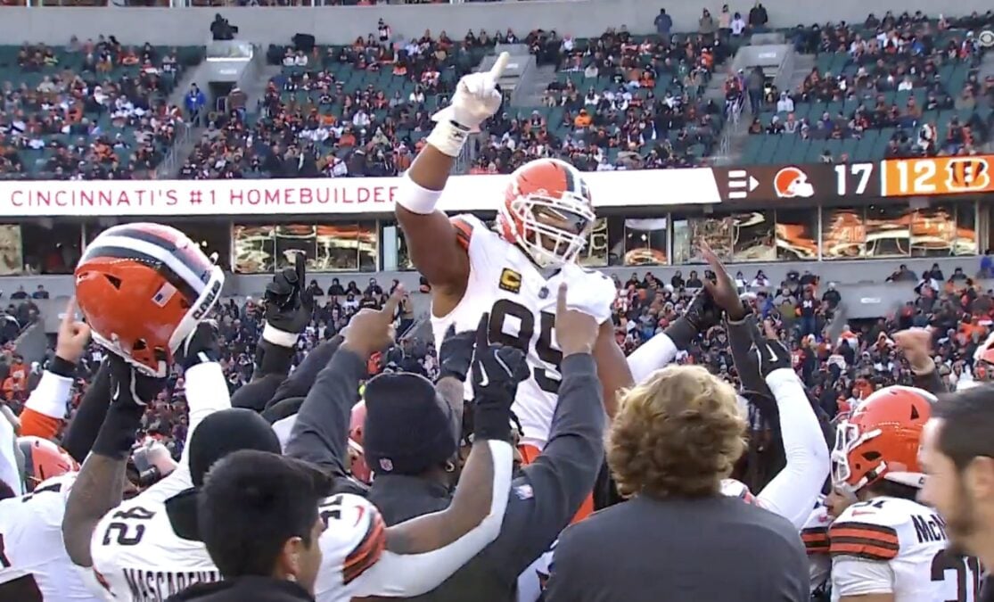 Viral Video Shows Myles Garrett Breaking NFL Sack Record - Detroit ...