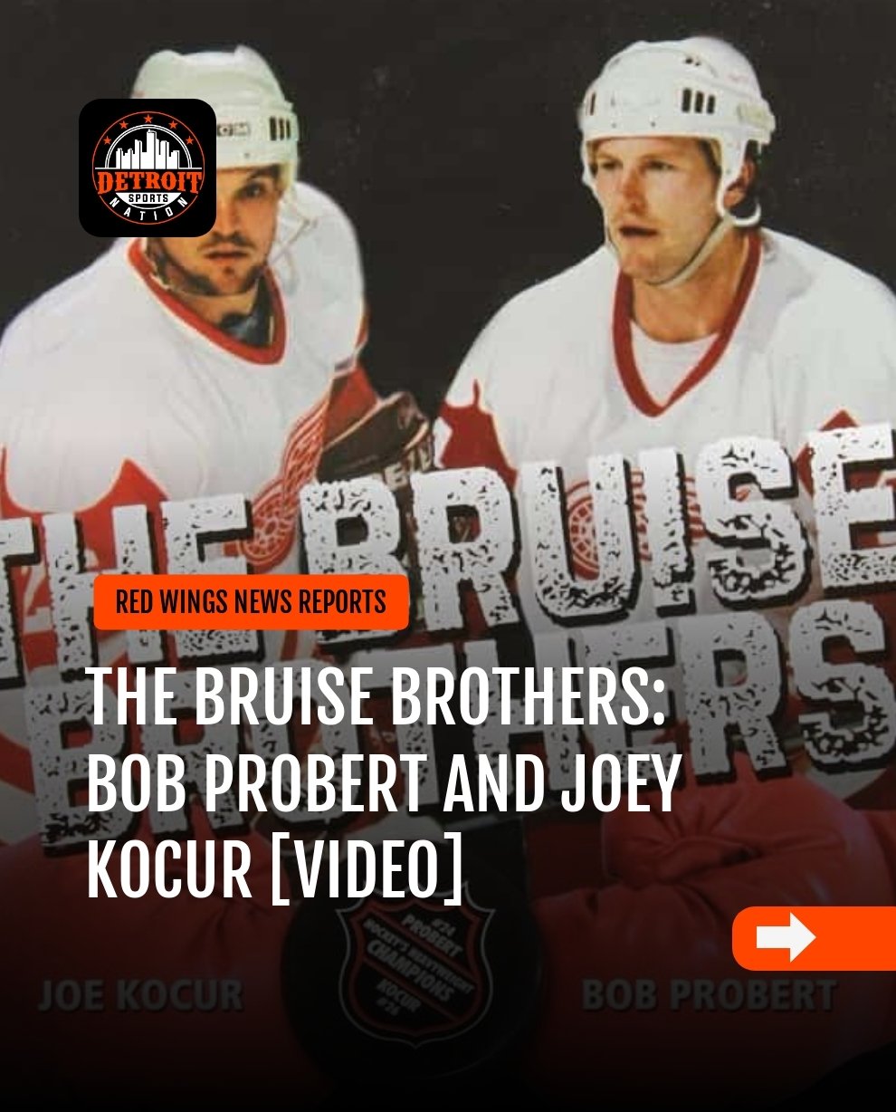 The Bruise Brothers: Bob Probert and Joey Kocur [Video] - Detroit ...