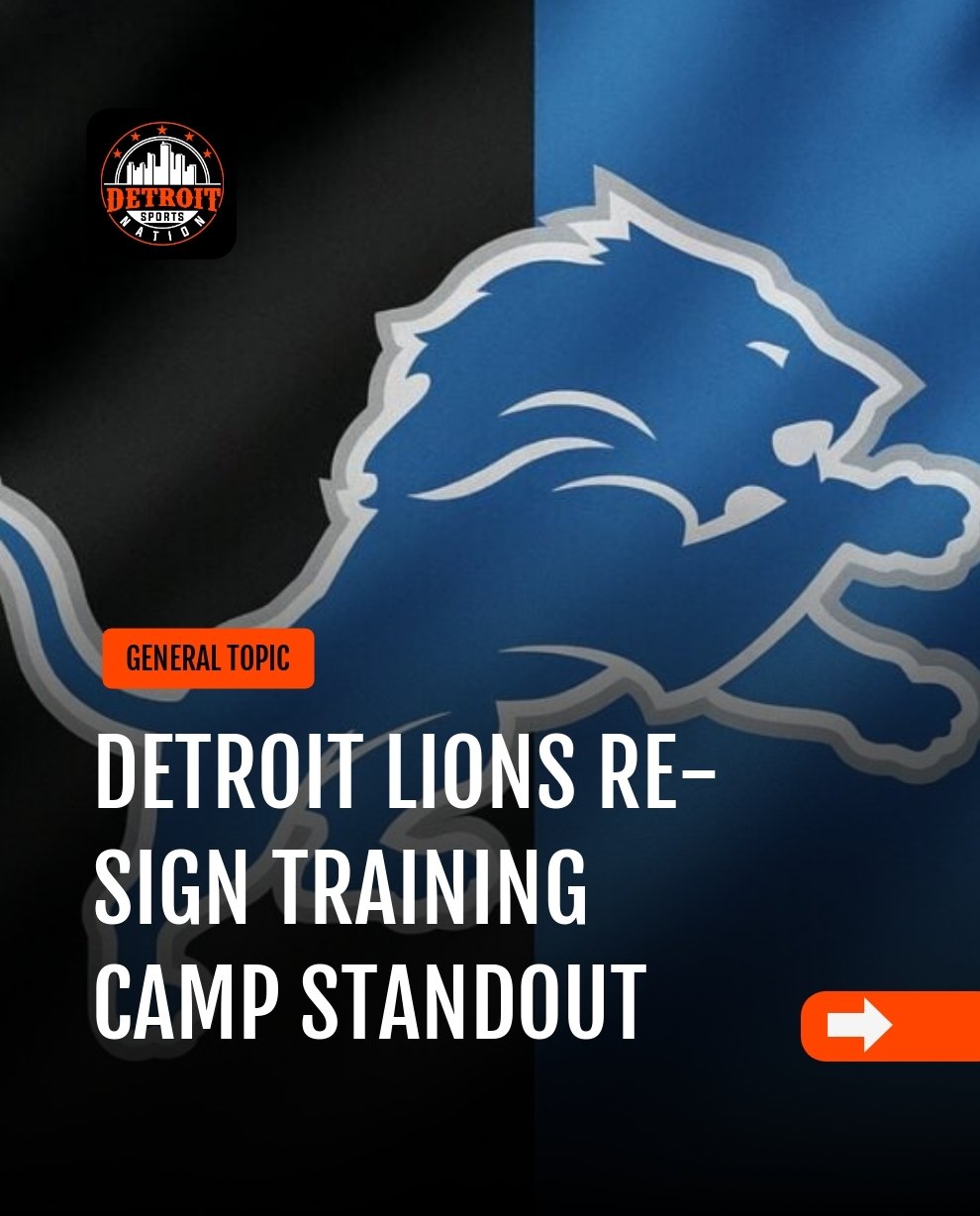 Detroit Lions Re-Sign Training Camp Standout - Detroit Sports Nation