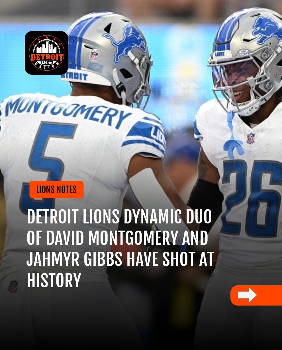 Detroit Lions dynamic duo of David Montgomery and Jahmyr Gibbs have ...