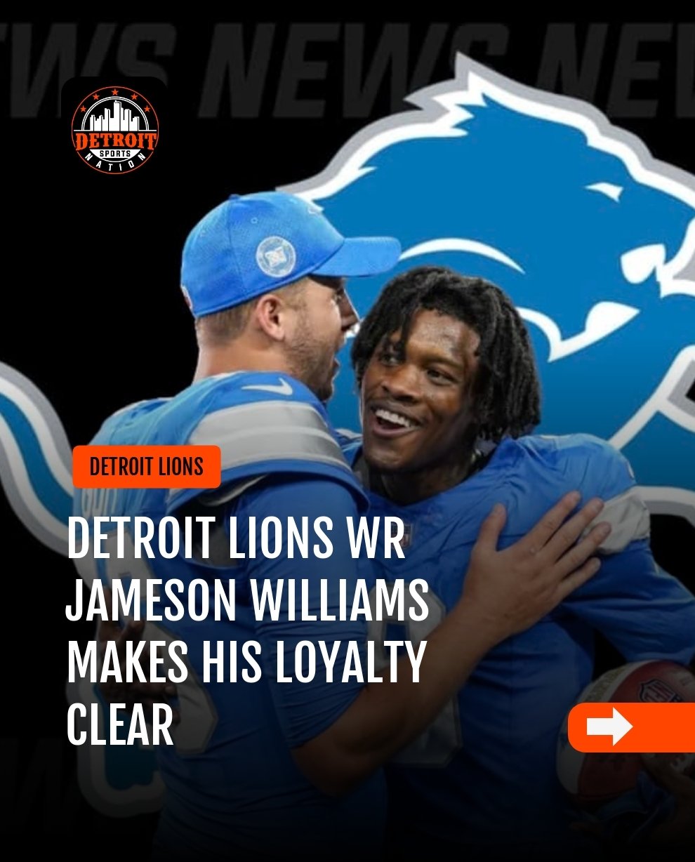 Detroit Lions WR Jameson Williams Makes His Loyalty Clear - Detroit ...
