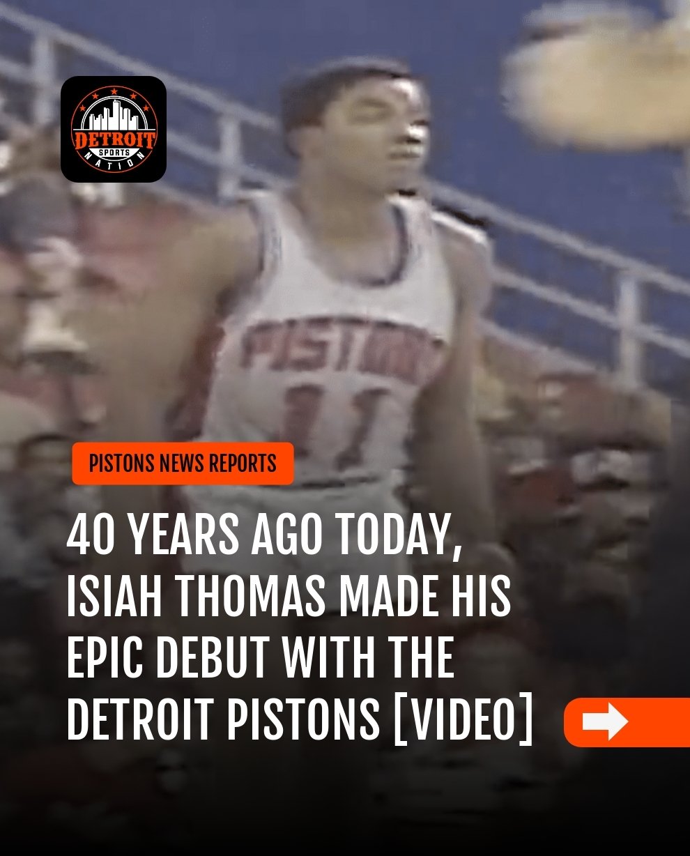 40 years ago today, Isiah Thomas made his epic debut with the Detroit ...