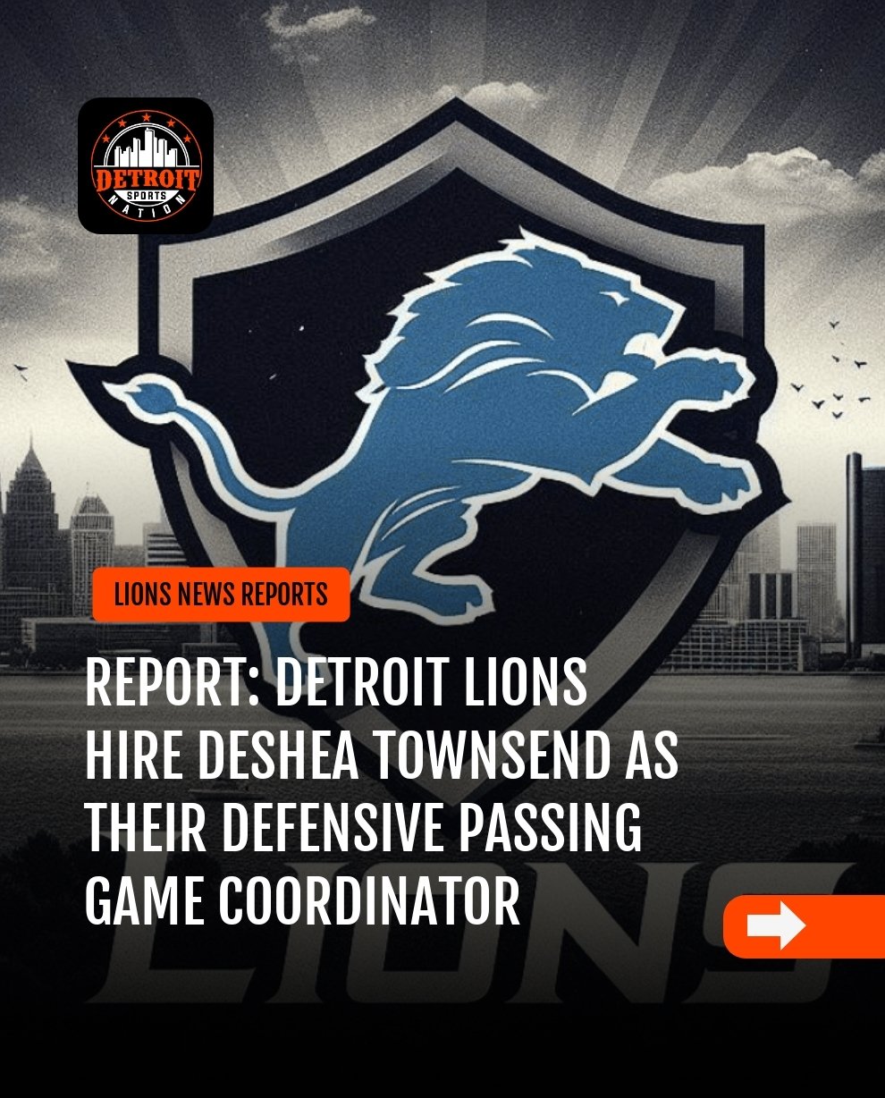 Report: Detroit Lions hire Deshea Townsend as their defensive passing ...