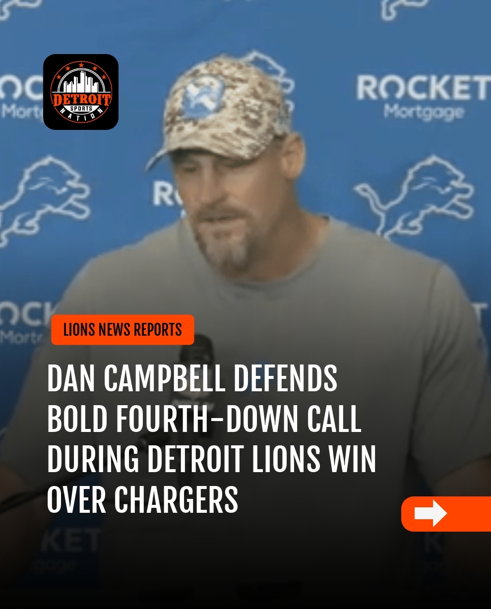 Dan Campbell defends bold fourth-down call during Detroit Lions win ...