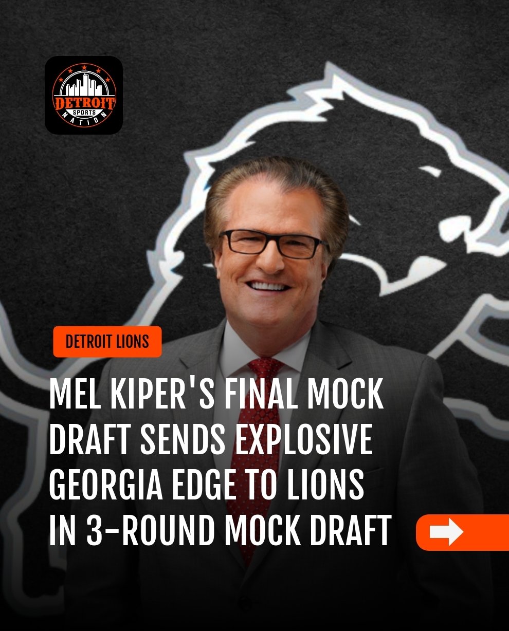 Mel Kiper's Final Mock Draft Sends Explosive Georgia Edge to Lions in 3 ...