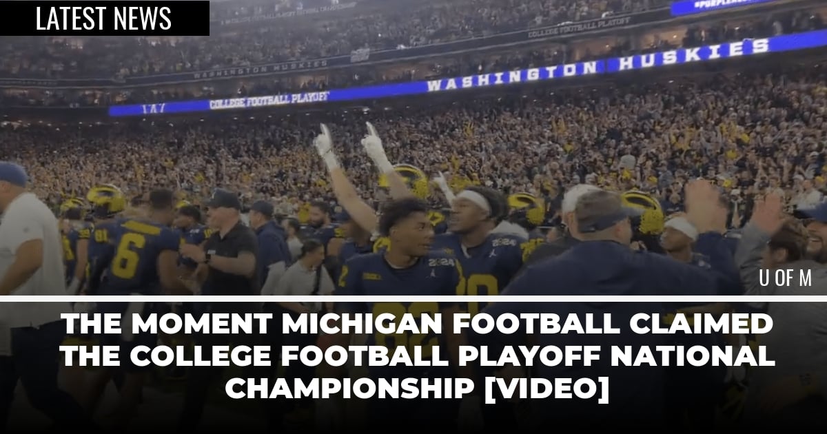 The Moment Michigan Football Claimed the College Football Playoff National Championship [Video ...