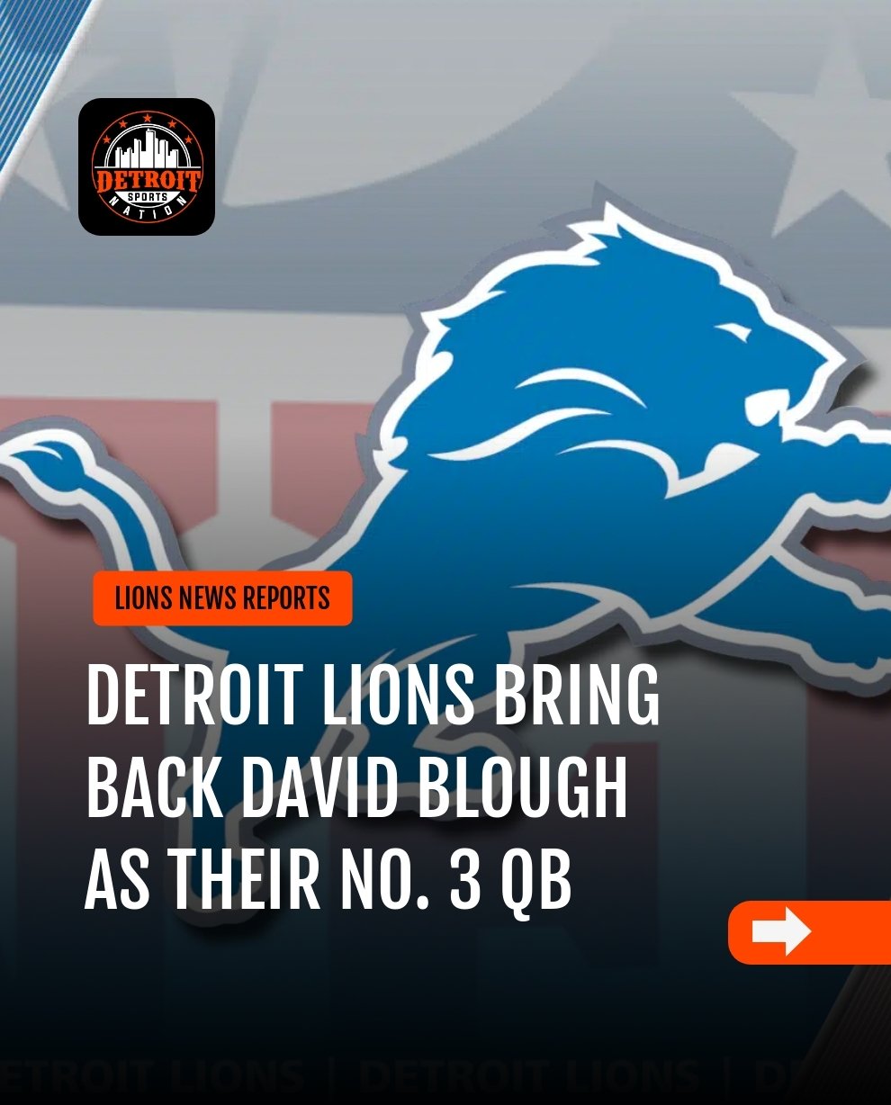 Detroit Lions bring back David Blough as their No. 3 QB - Detroit ...