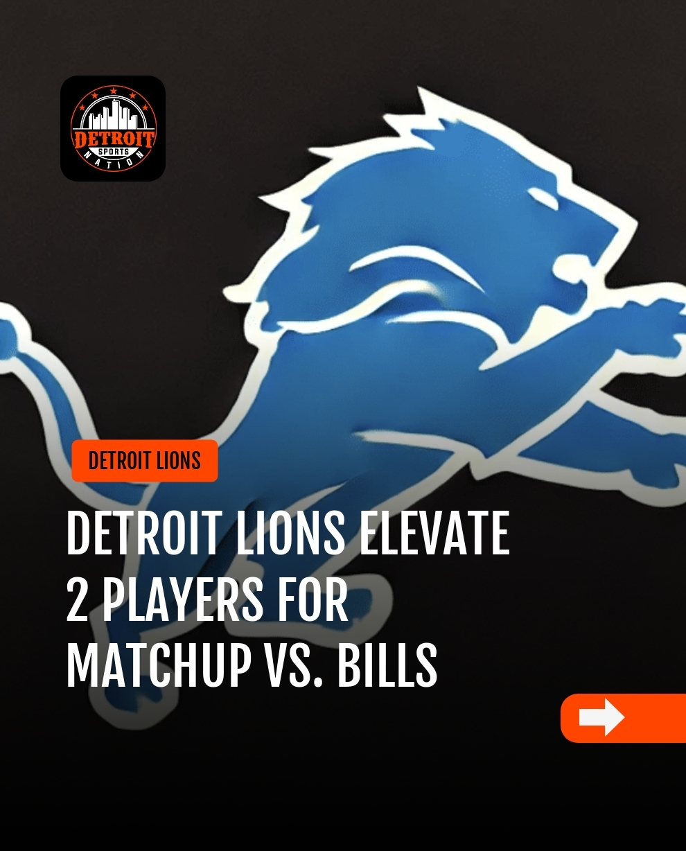 Detroit Lions Elevate 2 Players For Matchup vs. Bills - Detroit Sports ...