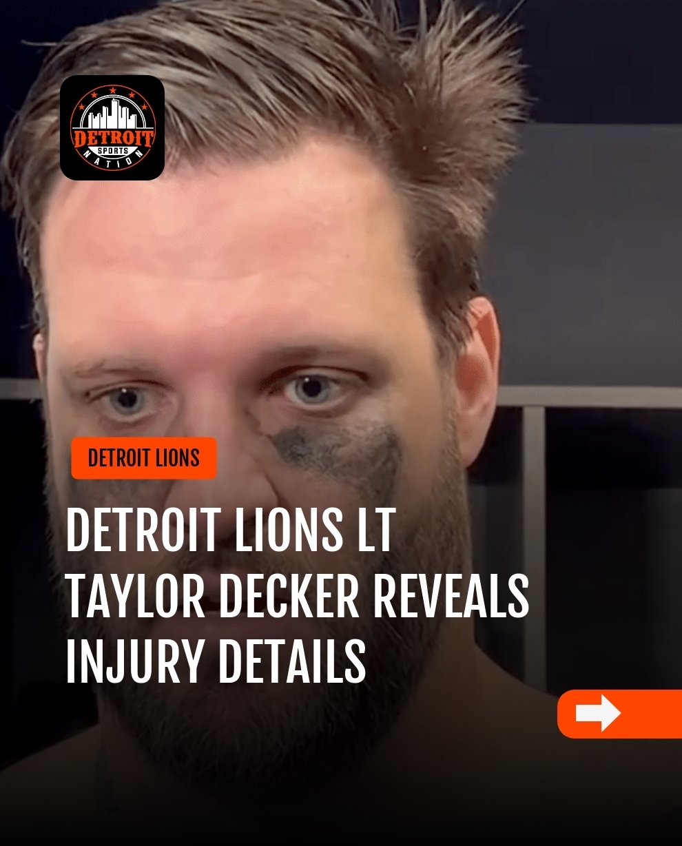 Detroit Lions LT Taylor Decker Reveals Injury Details - Detroit Sports ...