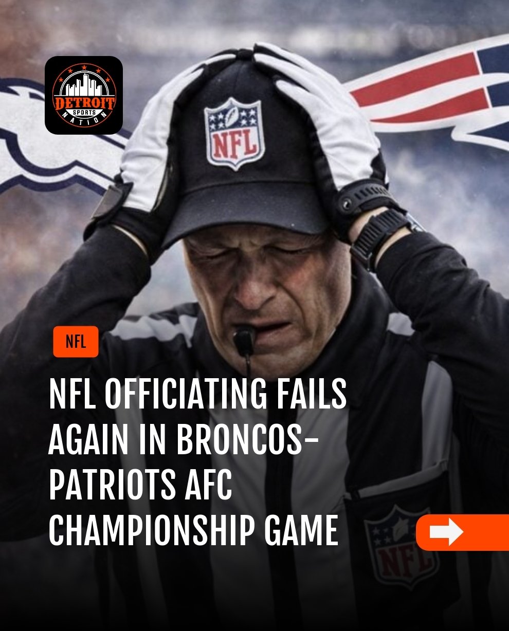 NFL Officiating Fails Again in Broncos-Patriots AFC Championship Game ...