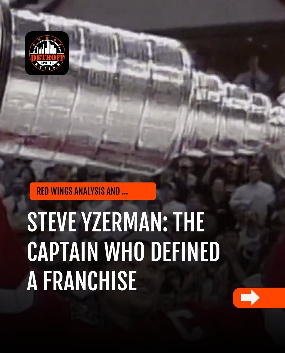 Steve Yzerman: The Captain Who Defined a Franchise - Detroit Sports Nation