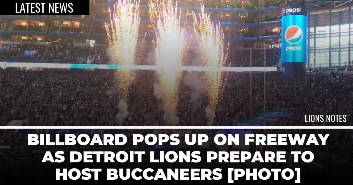 Billboard pops up on freeway as Detroit Lions prepare to host ...