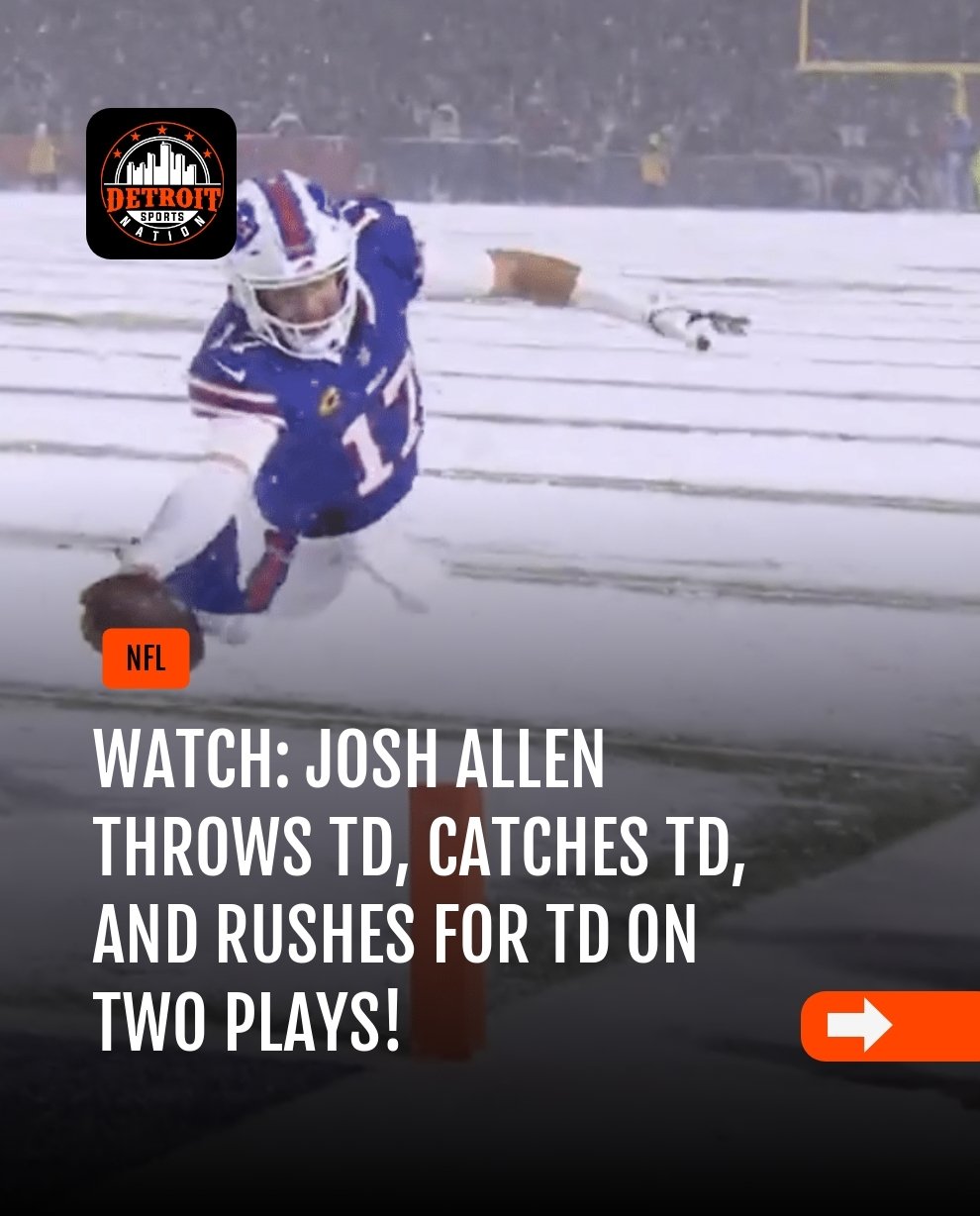 Watch: Josh Allen Throws TD, Catches TD, and Rushes For TD on TWO PLAYS ...
