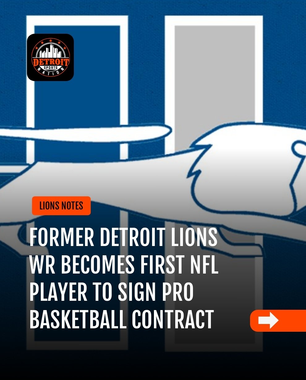 Former Detroit Lions WR Becomes First NFL Player To Sign Pro Basketball ...