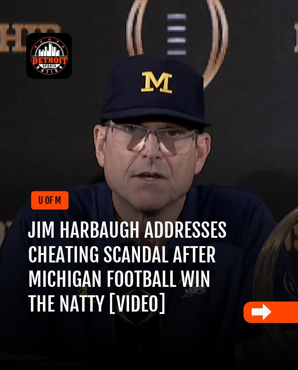 Jim Harbaugh addresses cheating scandal after Michigan Football win the ...