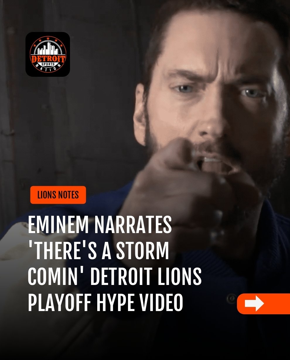 Eminem narrates 'There's a Storm Comin' Detroit Lions playoff hype ...