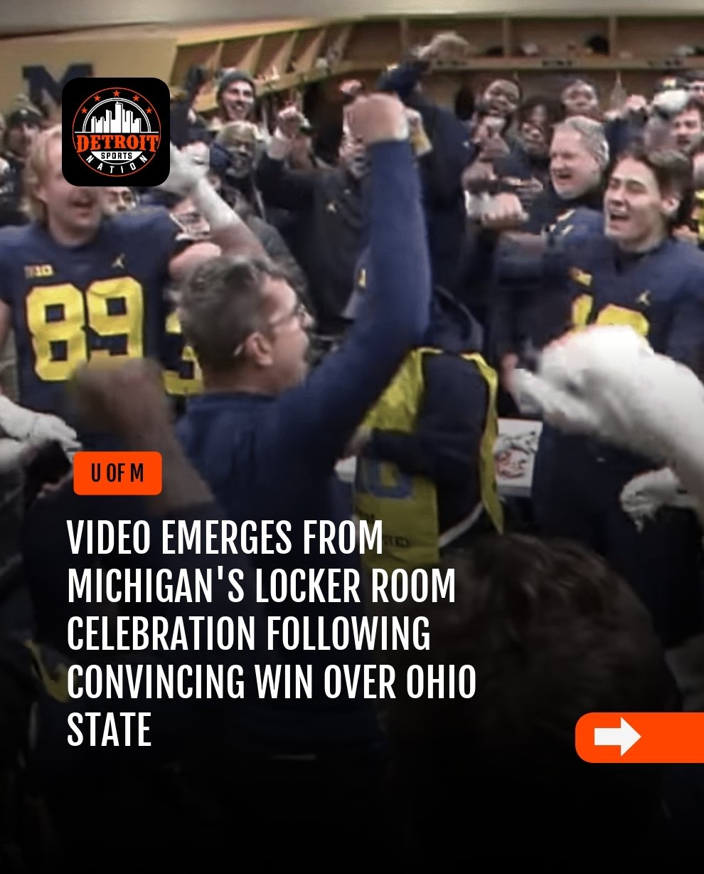Video emerges from Michigan's locker room celebration following ...