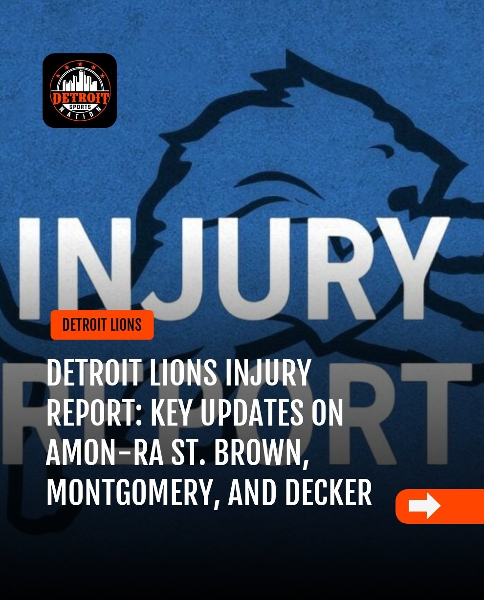 Detroit Lions Injury Report: Key Updates on Amon-Ra St. Brown ...