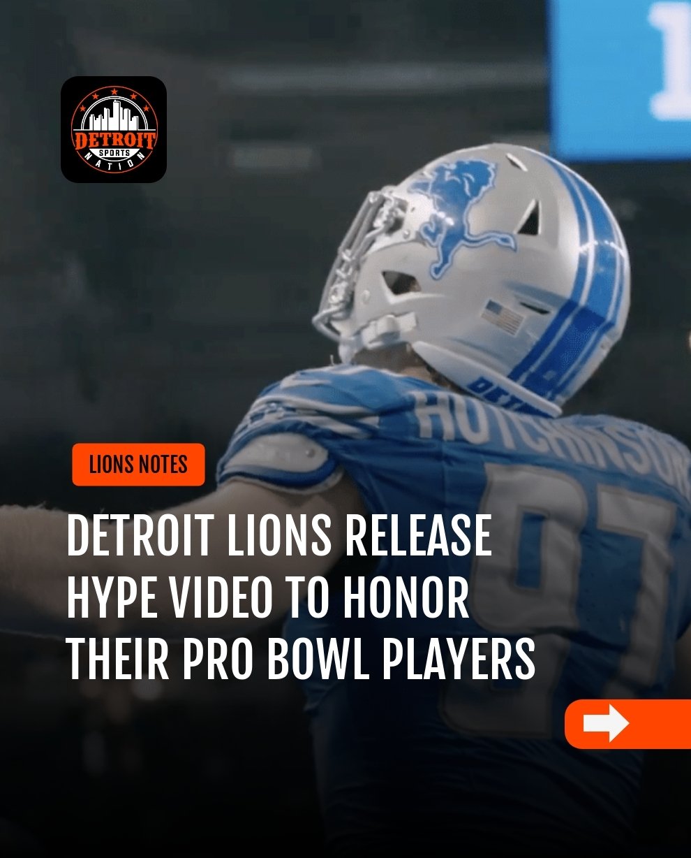 Detroit Lions release Hype Video to honor their Pro Bowl players ...