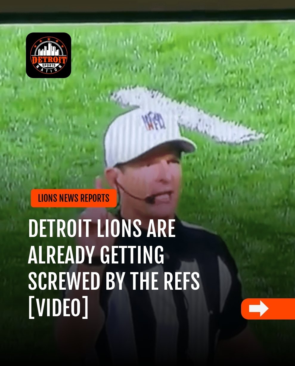 Detroit Lions are already getting screwed by the refs [Video] - Detroit ...