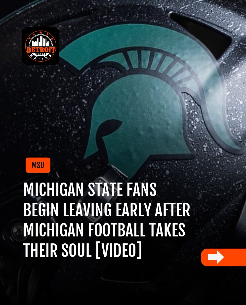 Michigan State fans begin leaving early after Michigan football takes ...
