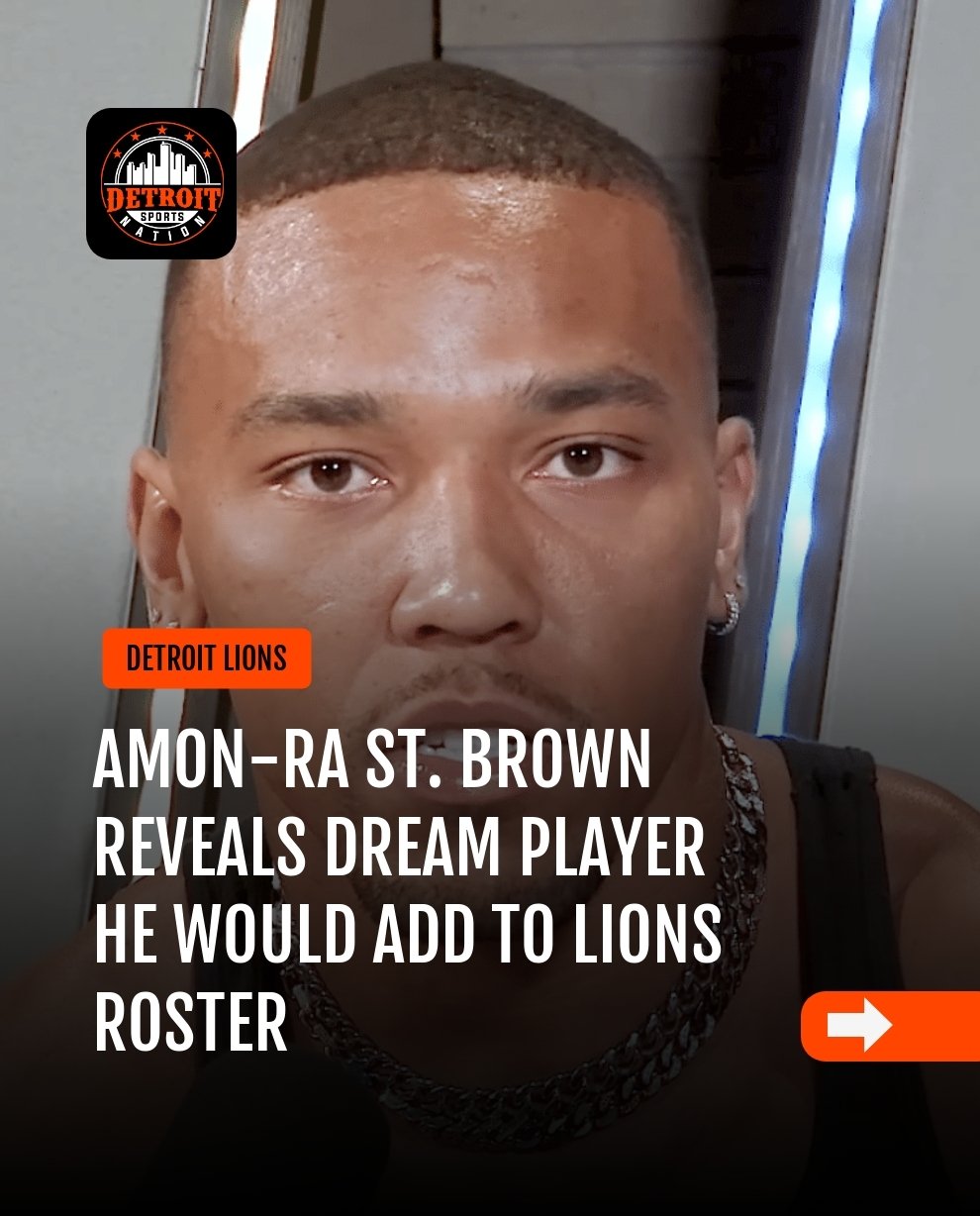 Amon-Ra St. Brown Reveals Dream Player He Would Add To Lions Roster ...