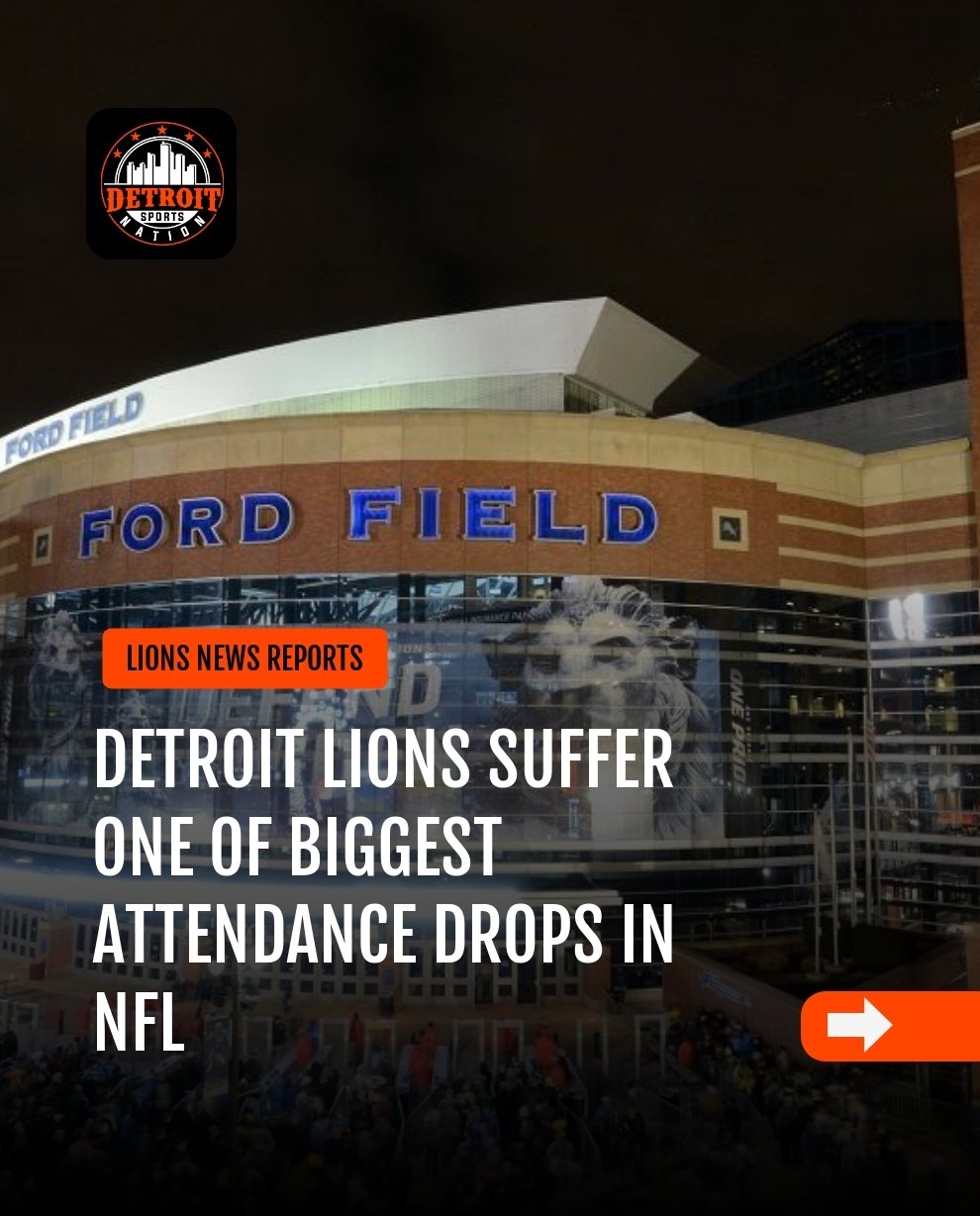 Detroit Lions suffer one of biggest attendance drops in NFL - Detroit ...