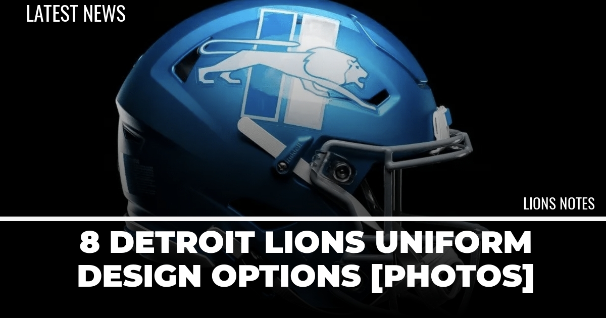 8 Detroit Lions Uniform Design Options [Photos] - Detroit Sports Nation