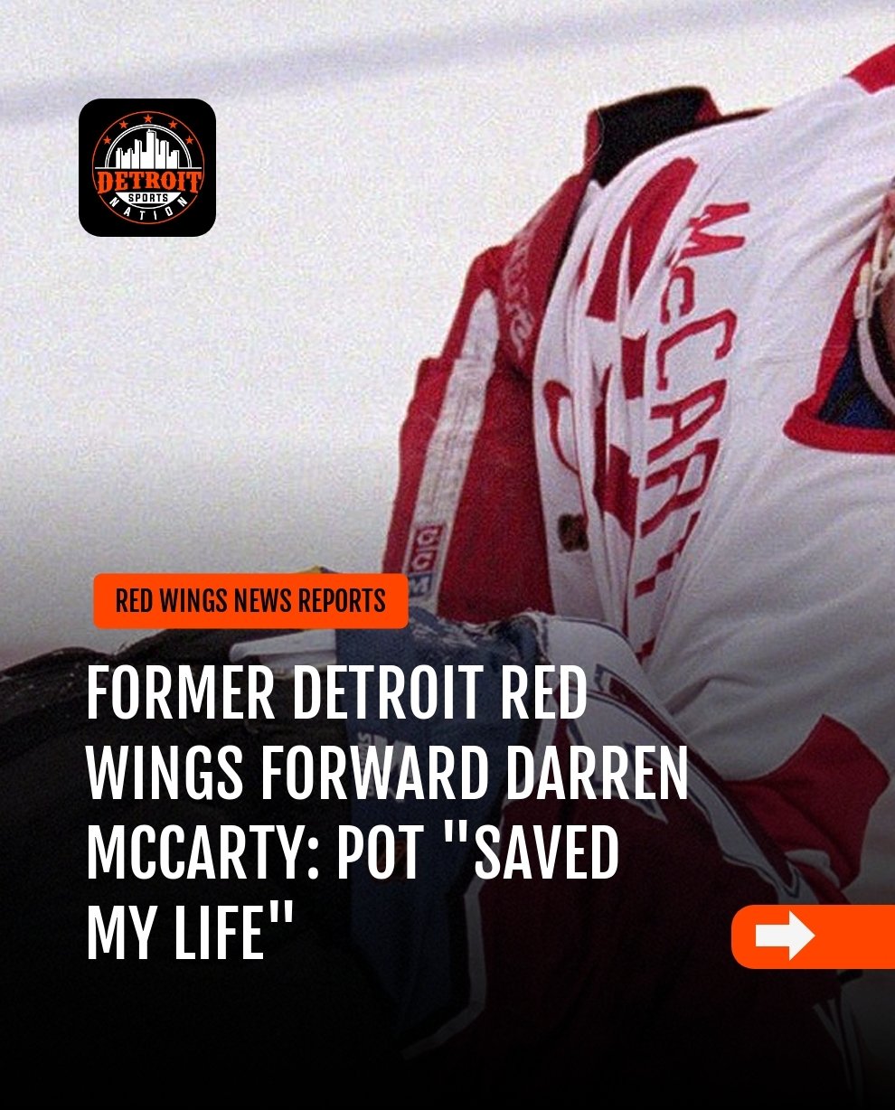 Former Detroit Red Wings forward Darren McCarty: Pot "saved my life ...