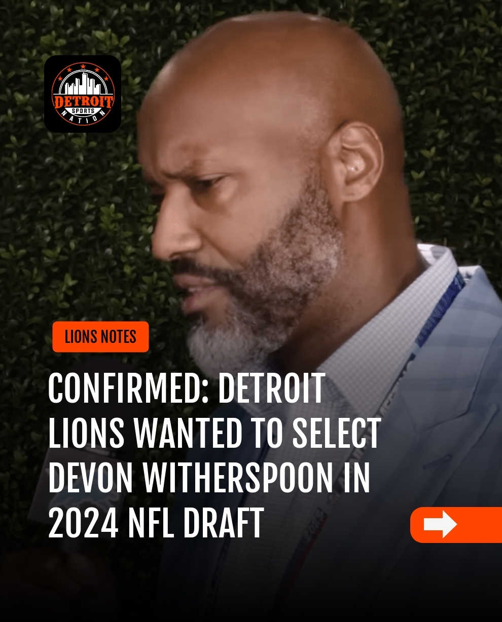 Confirmed: Detroit Lions wanted to select Devon Witherspoon in 2024 NFL ...