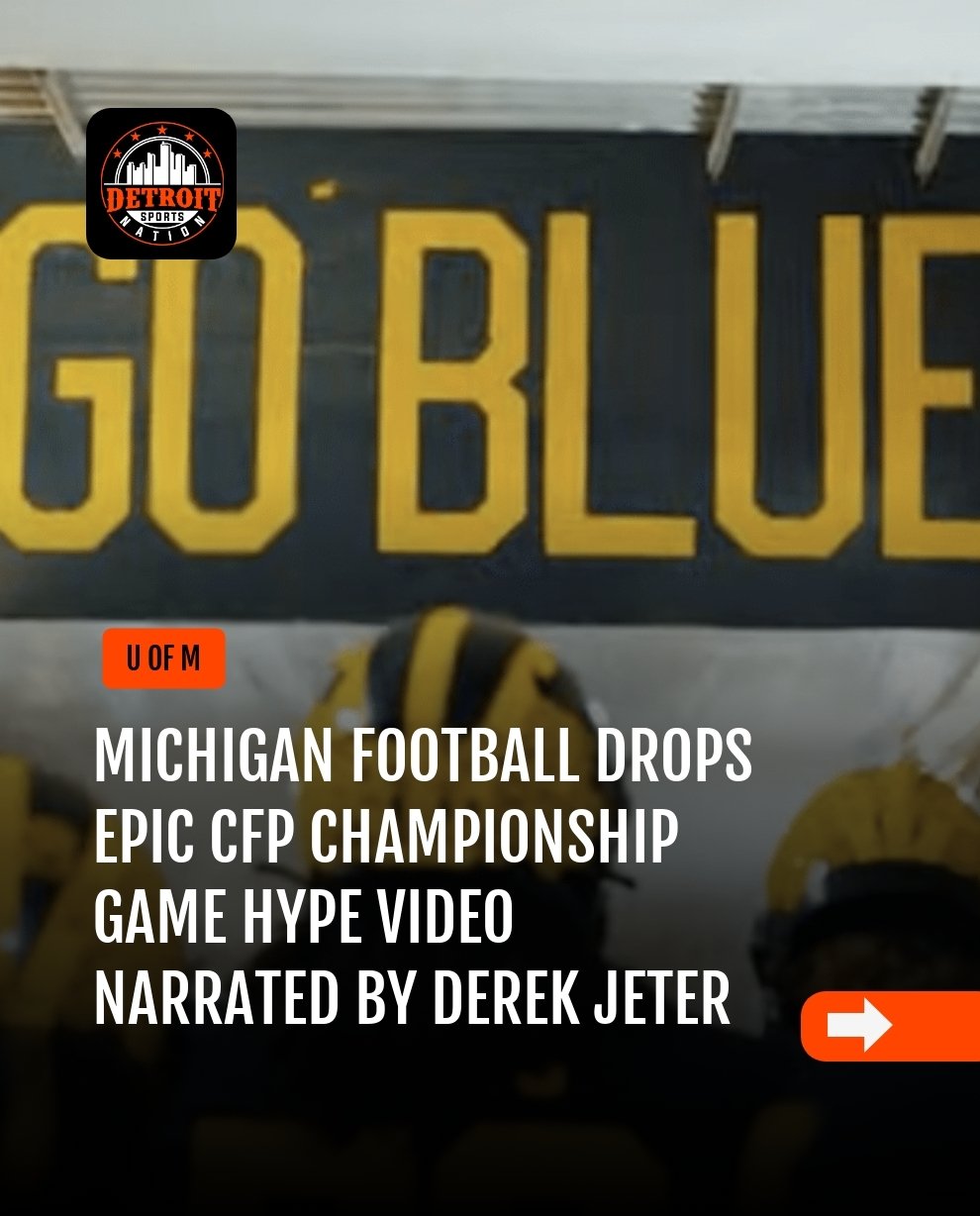 Michigan Football drops EPIC CFP Championship Game Hype Video Narrated ...