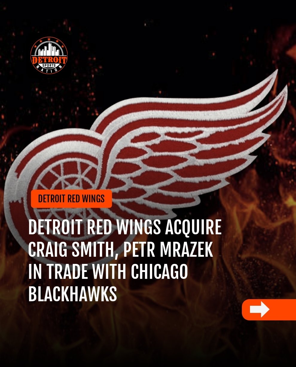 Detroit Red Wings Acquire Craig Smith, Petr Mrazek in Trade With ...