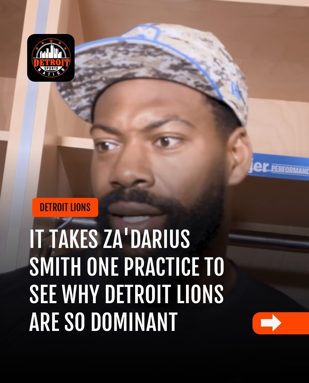It Takes Za'Darius Smith One Practice To See Why Detroit Lions Are So Dominant - Detroit Sports ...