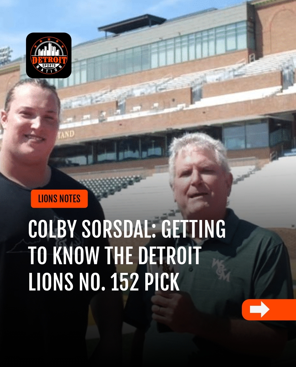 Colby Sorsdal: Getting to Know the Detroit Lions No. 152 Pick - Detroit ...