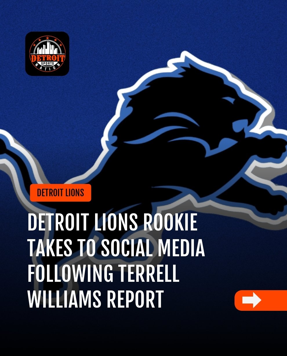 Detroit Lions Rookie Takes To Social Media Following Terrell Williams ...