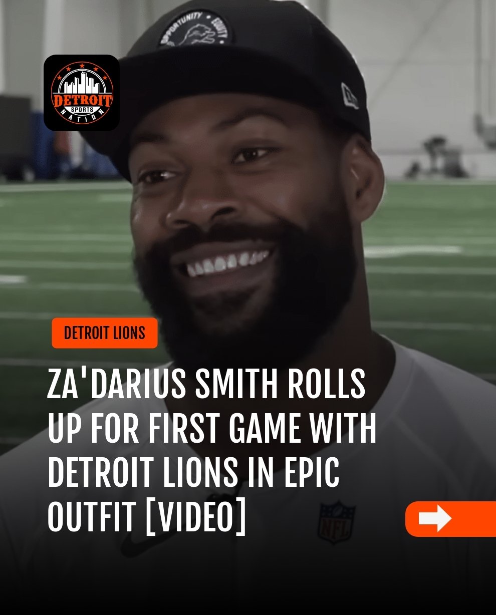 Za'Darius Smith Rolls Up for First Game With Detroit Lions In Epic Outfit [Video] - Detroit ...