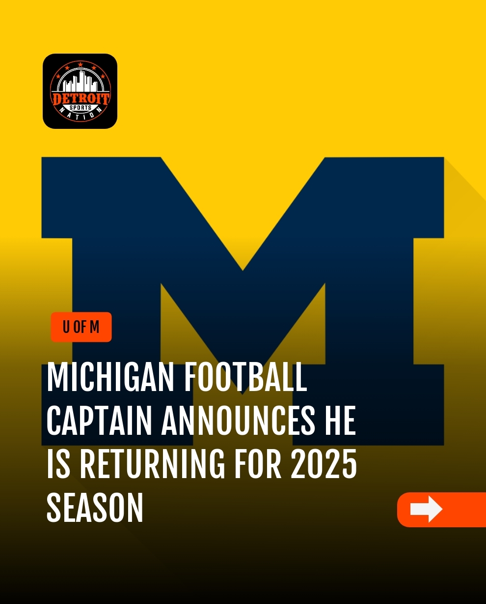 Michigan Football Captain Announces He Is Returning For 2025 Season ...
