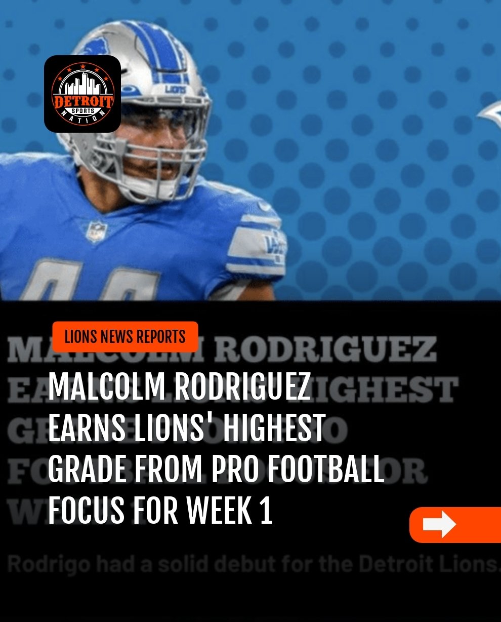 Malcolm Rodriguez earns Lions' highest grade from Pro Football Focus ...