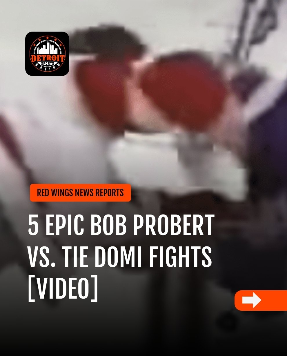 5 Epic Bob Probert vs. Tie Domi fights [Video] - Detroit Sports Nation