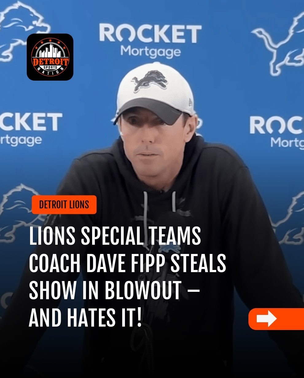 Lions Special Teams Coach Dave Fipp Steals Show in Blowout – and Hates ...