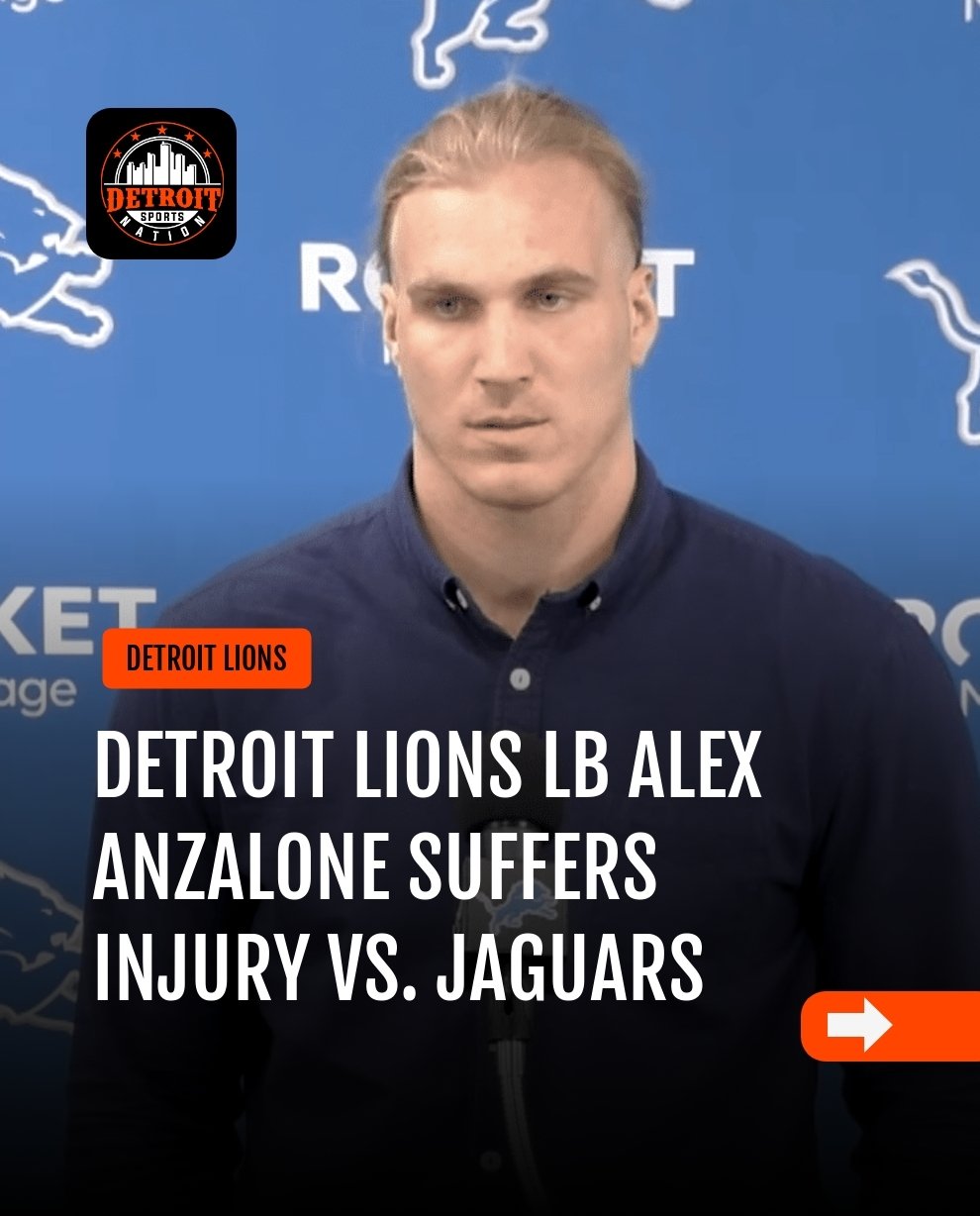 Detroit Lions LB Alex Anzalone Suffers Injury Vs. Jaguars - Detroit ...