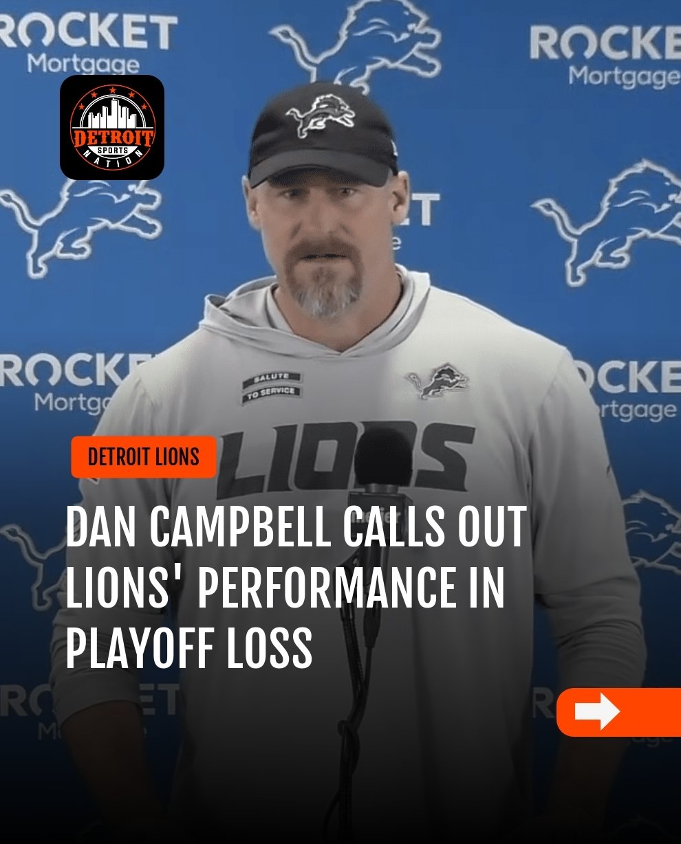 Dan Campbell Calls Out Lions' Performance in Playoff Loss - Detroit ...