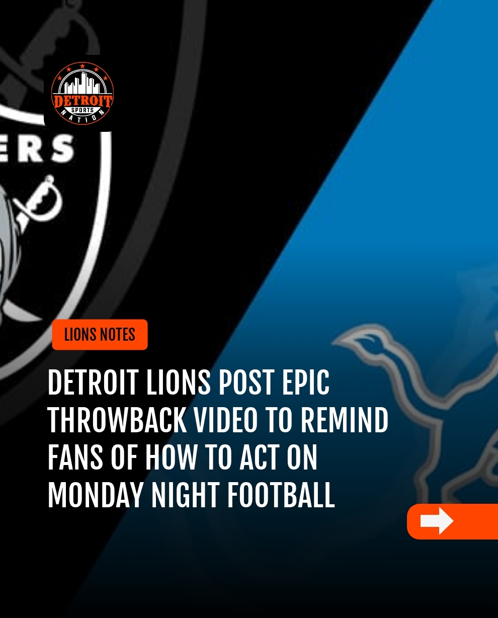 Detroit Lions post epic throwback video to remind fans of how to act on ...