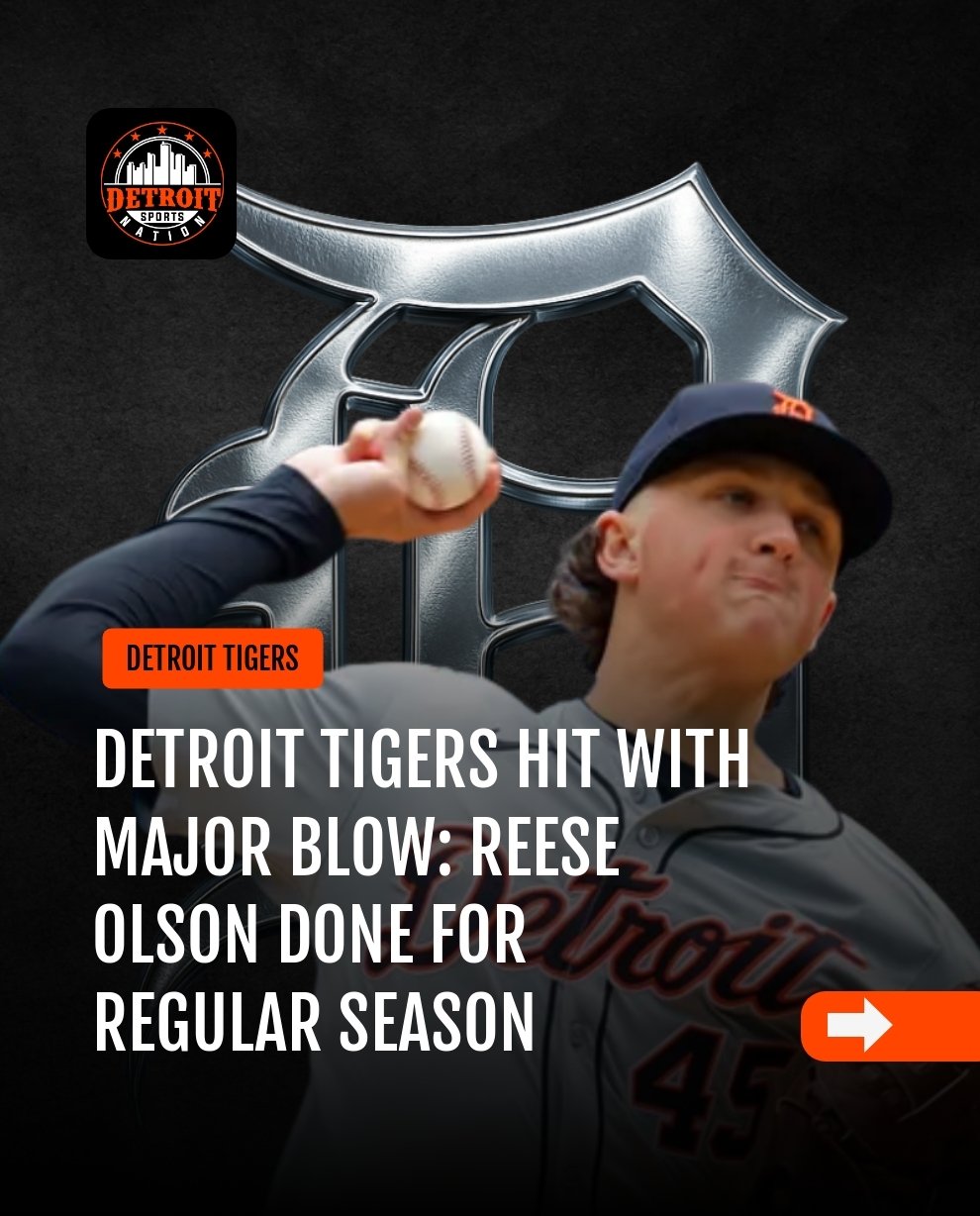 Detroit Tigers Hit with Major Blow: Reese Olson Done for Regular Season ...