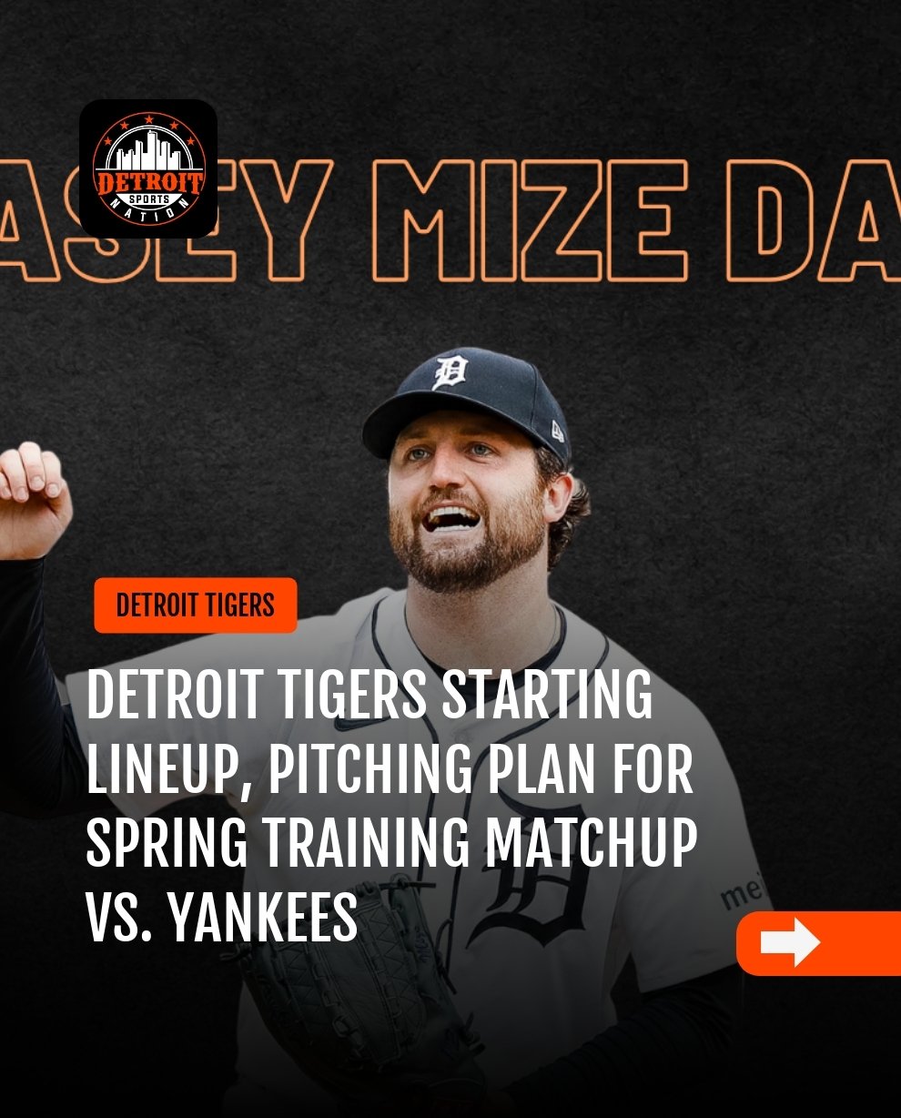 Detroit Tigers Starting Lineup, Pitching Plan for Spring Training ...